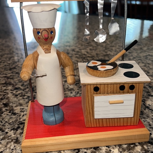 Accents | Vintage German Wood Chef Incense Burner | Poshmark